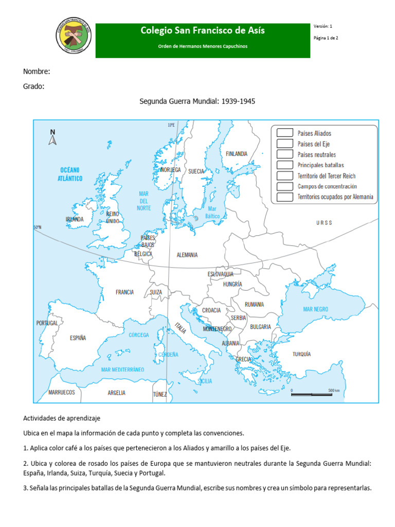 Taller Mapas 9º | PDF
