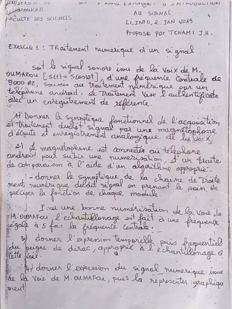 Corrigés Ancien Sujet TS | PDF