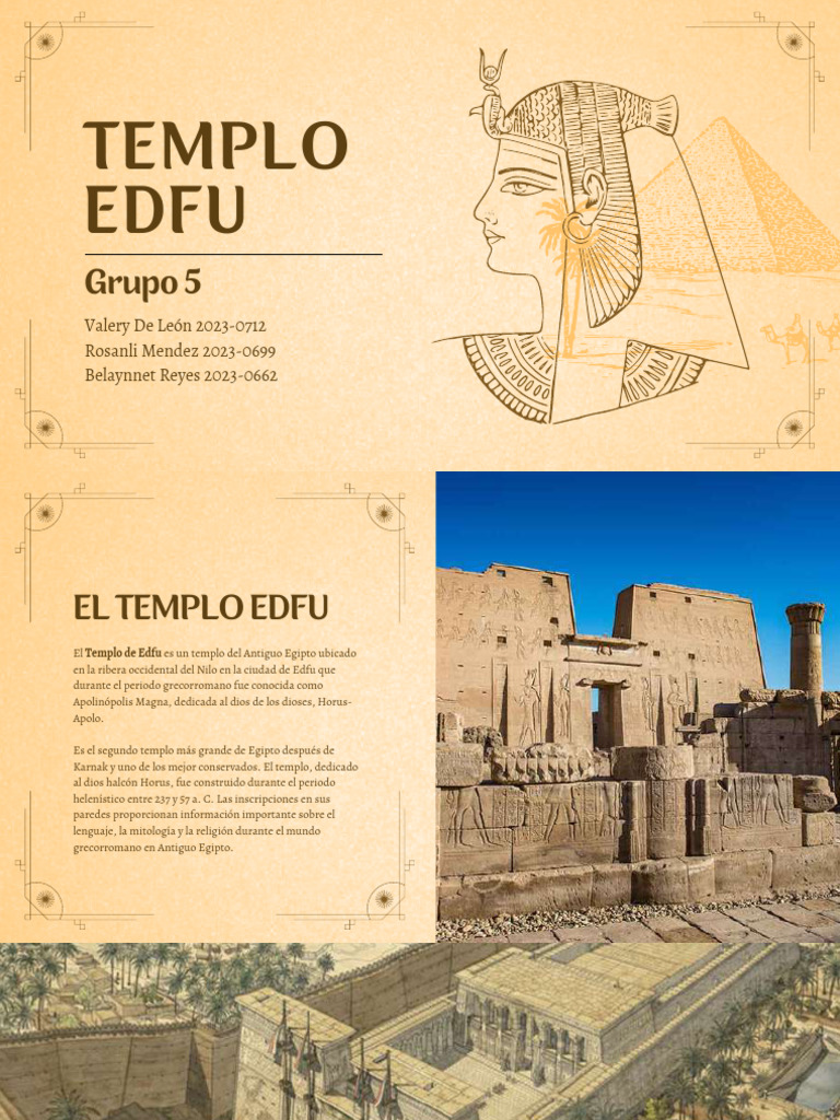 Templo de Edfu: Historia y Arquitectura | PDF | Horus | templo