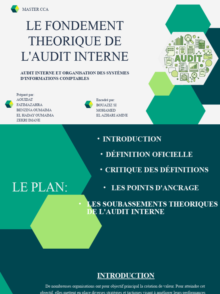 Le Fondement Théorique de L'audit Interne | PDF | Audit | Business