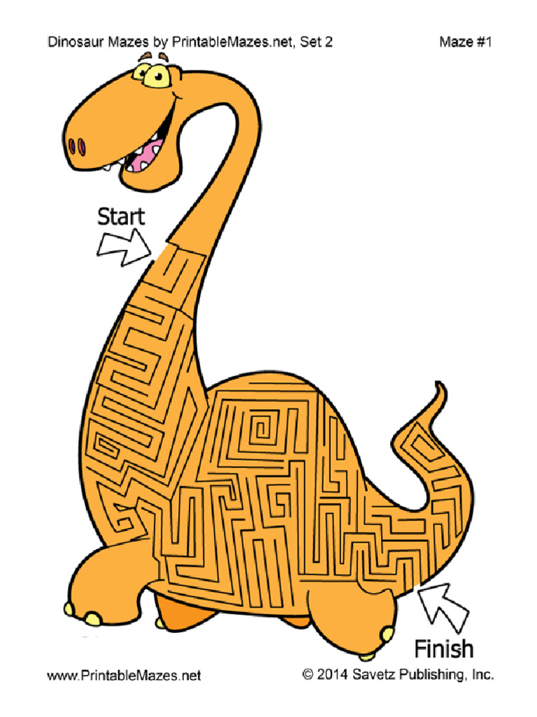 Dinosaur Mazes Set 2 | PDF