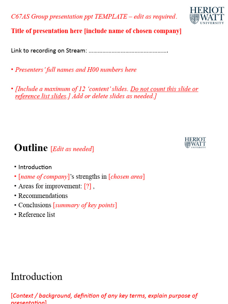 FINAL C67AS Powerpoint Presentation Template | PDF