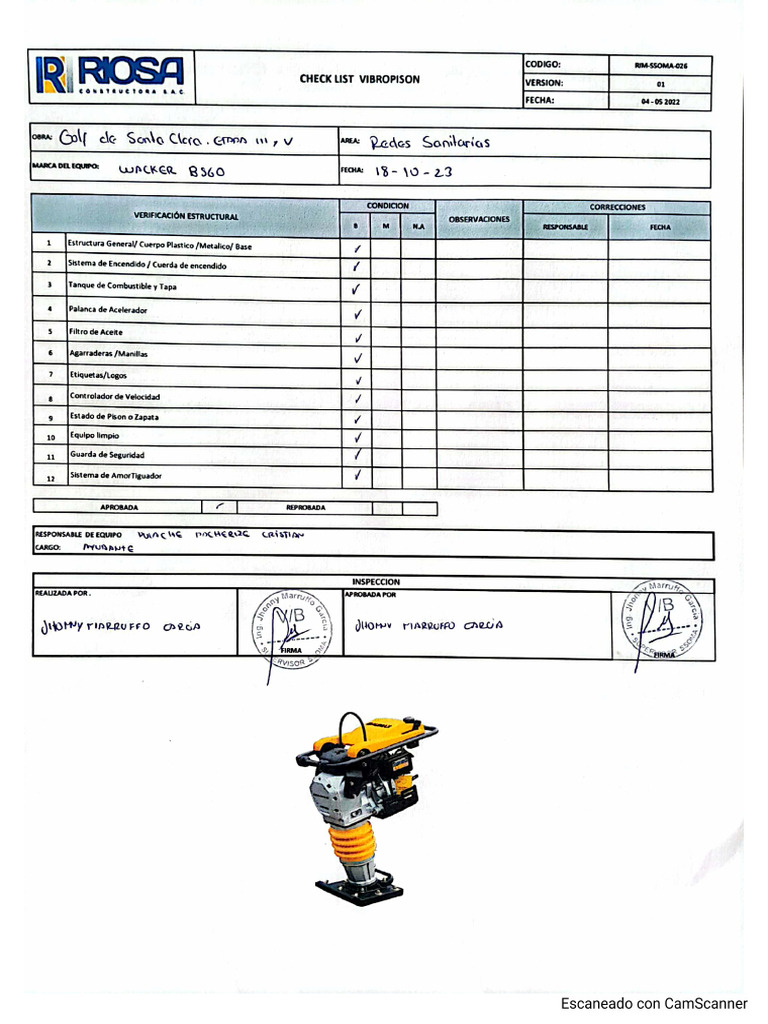 Cleck List Vipropison | PDF
