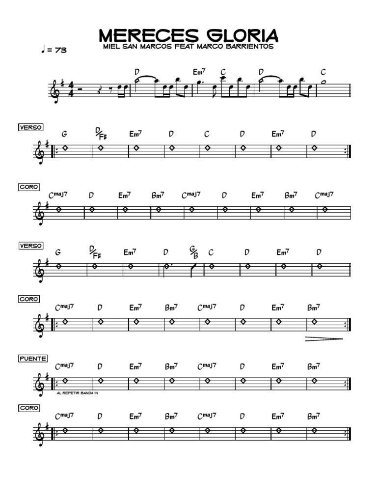 MERECES GLORIA MSM - Partitura Completa | PDF