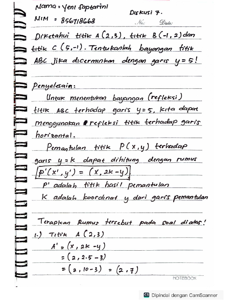 Diskusi 7 Matematika PDGK4504 | PDF