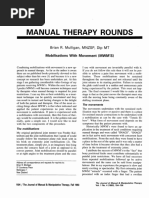 Mulligan Technique for Spinal Mobilization | PDF | Knee | Anatomical ...