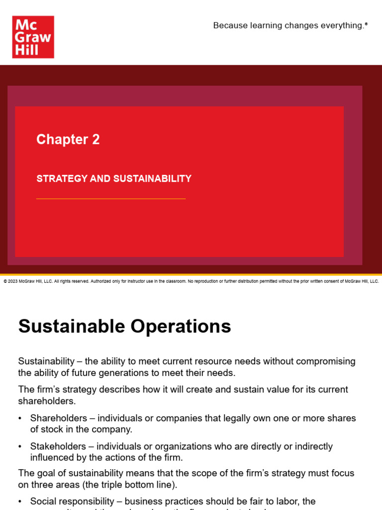Chapter 2 PPT Slides F23 | PDF | Risk | Sustainability