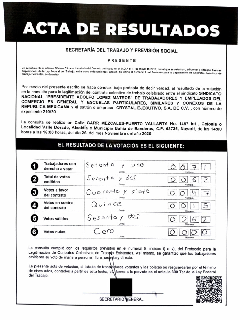 Acta de Resultados | Descargar gratis PDF | Gobierno
