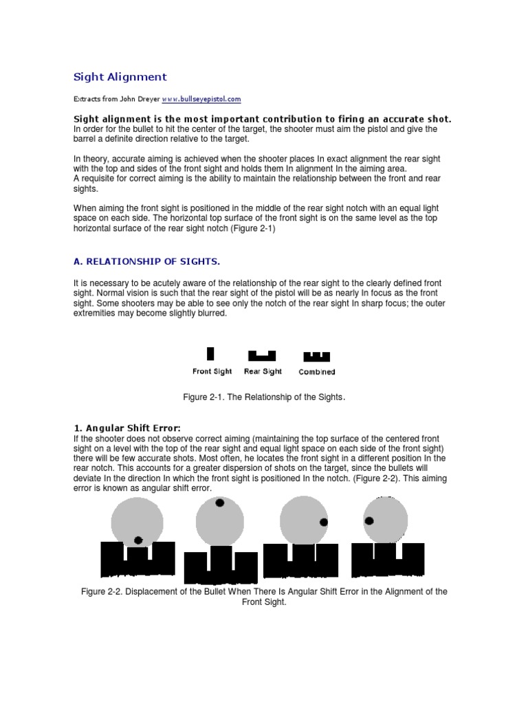 Sight Alignment | PDF | Nature