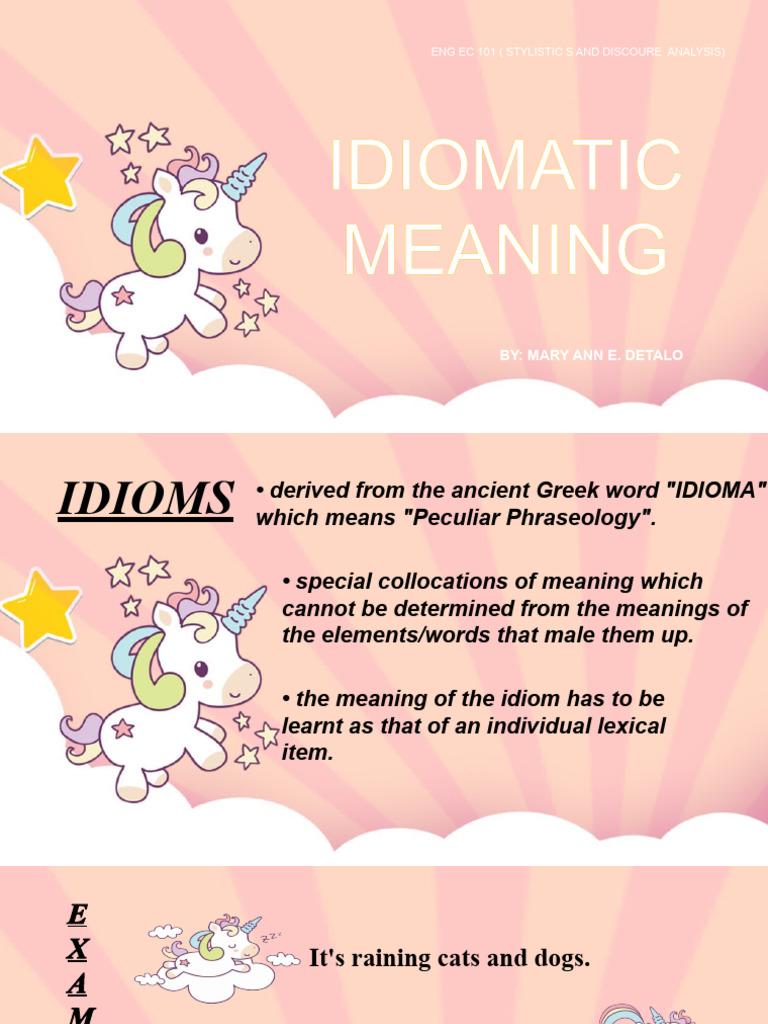 Idiomatic Meani-Wps Office | PDF | Idiom | Linguistic Morphology