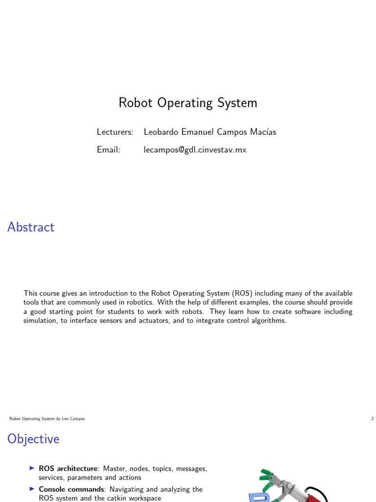Ros Course | PDF | Command Line Interface | Class (Computer Programming)