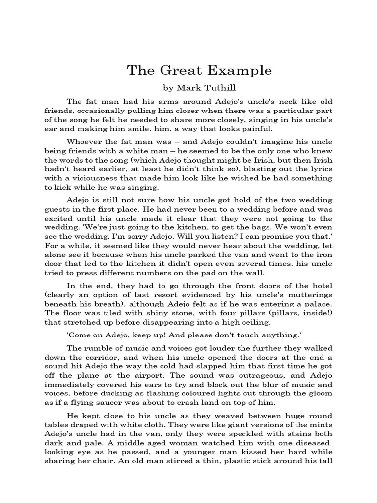The Great Example | PDF