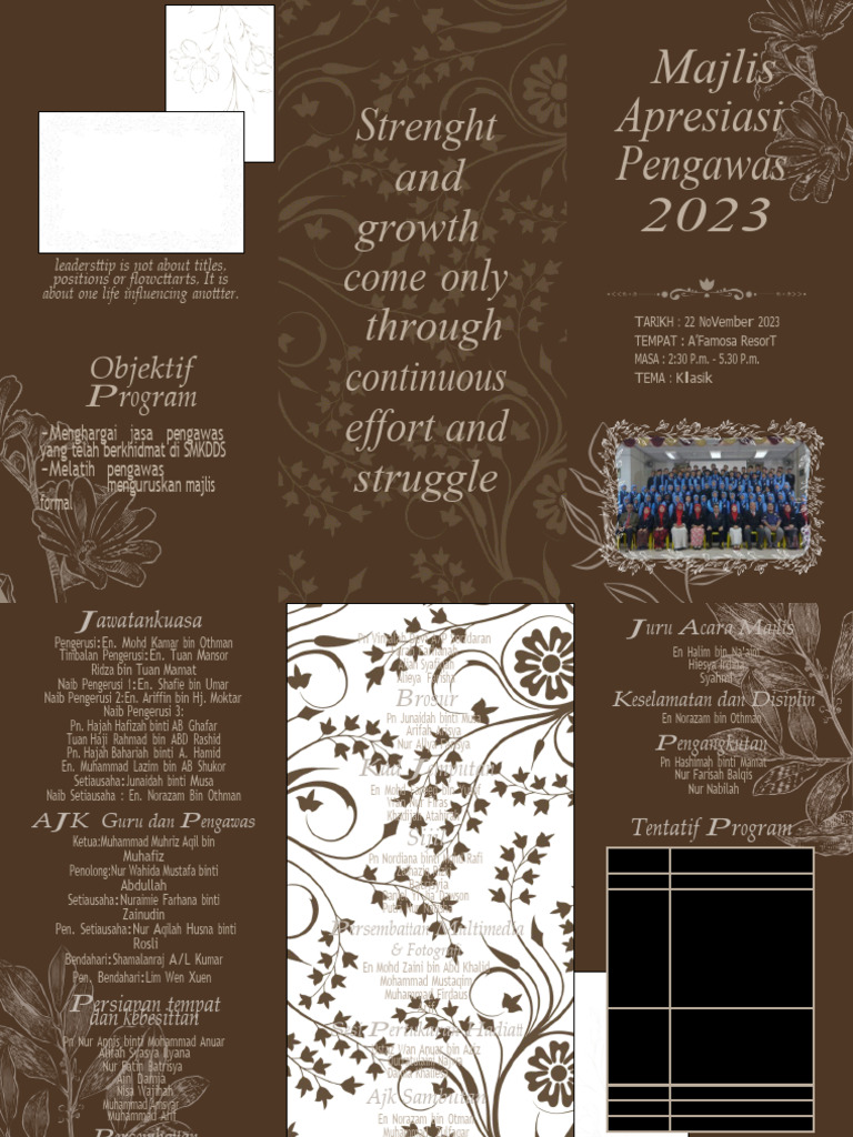 Contoh Brosur Tema Klasik | PDF