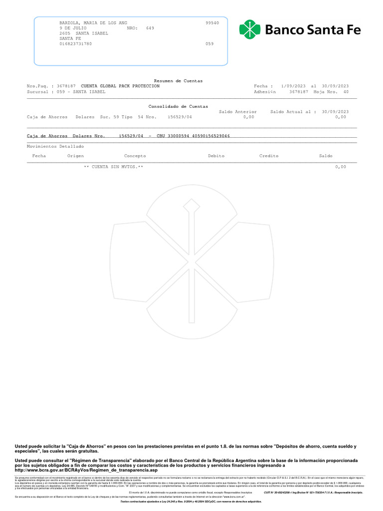 NBSF Resumen 20230930 - 059 - 65 - 3678187 | PDF | Bancos | Economias