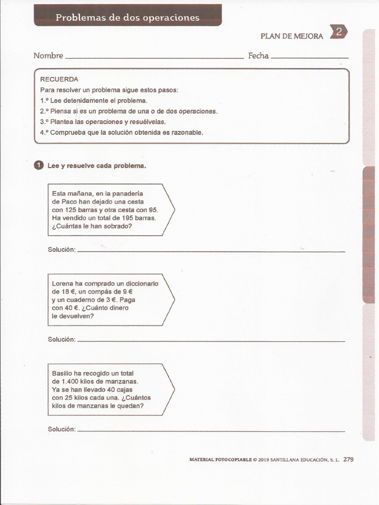Tema 3 Mate Repaso Problemas | PDF