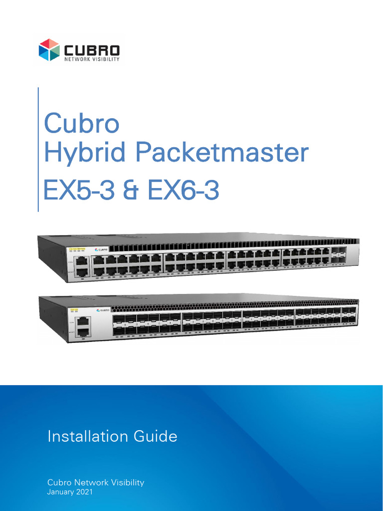 Cubro Hybrid Packetmaster IG R1.1 (Jan2021) | PDF | Command Line Interface | Electrical Connector