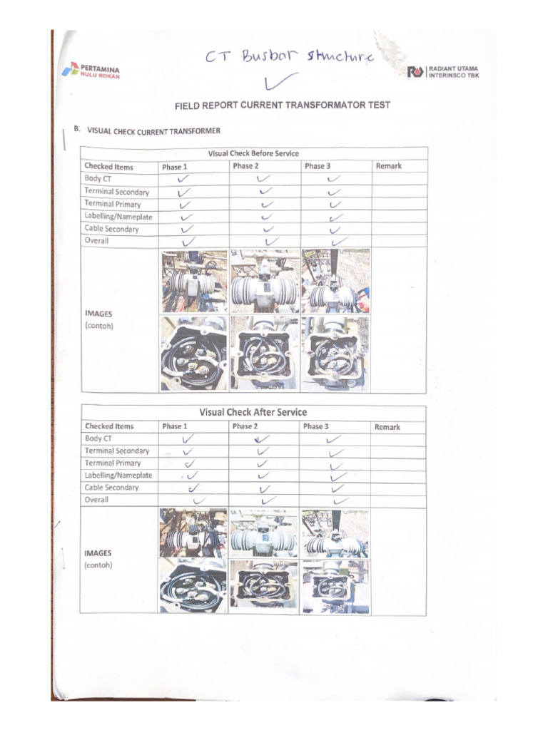 Field Report Current Transformator Test | PDF