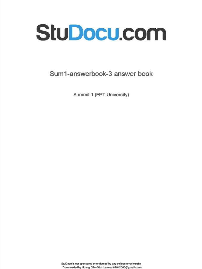 PDF Sum1 Answerbook 3 Answer Book - Compress | PDF