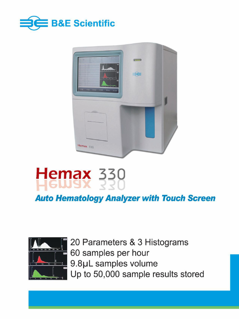 Hemax 330 Hematology Analyzer Min | PDF