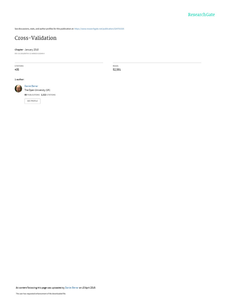 K Fold | Download Free PDF | Cross Validation (Statistics) | Resampling (Statistics)