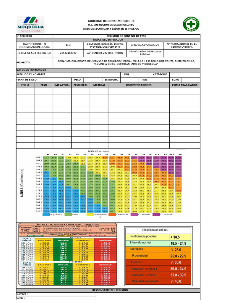 Fichas de Control Imc | PDF