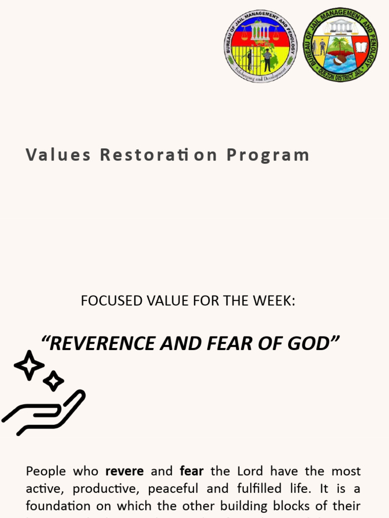 VRP Reverence and Fear of God | PDF | God | Wisdom
