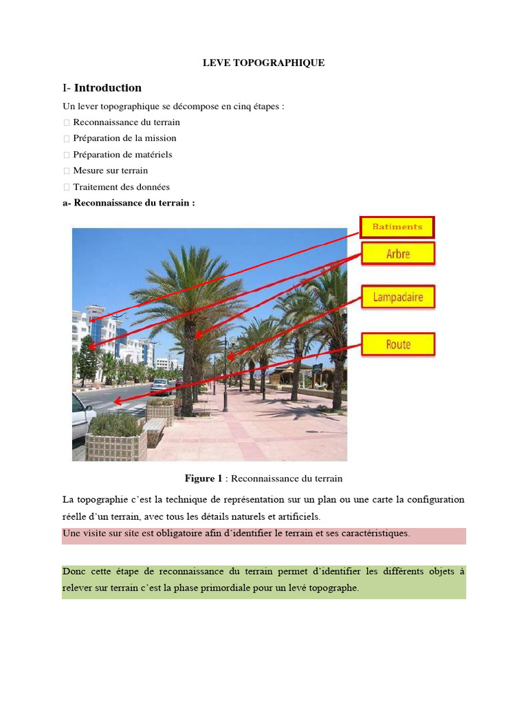 Étapes du levé topographique | PDF | Ordinateurs