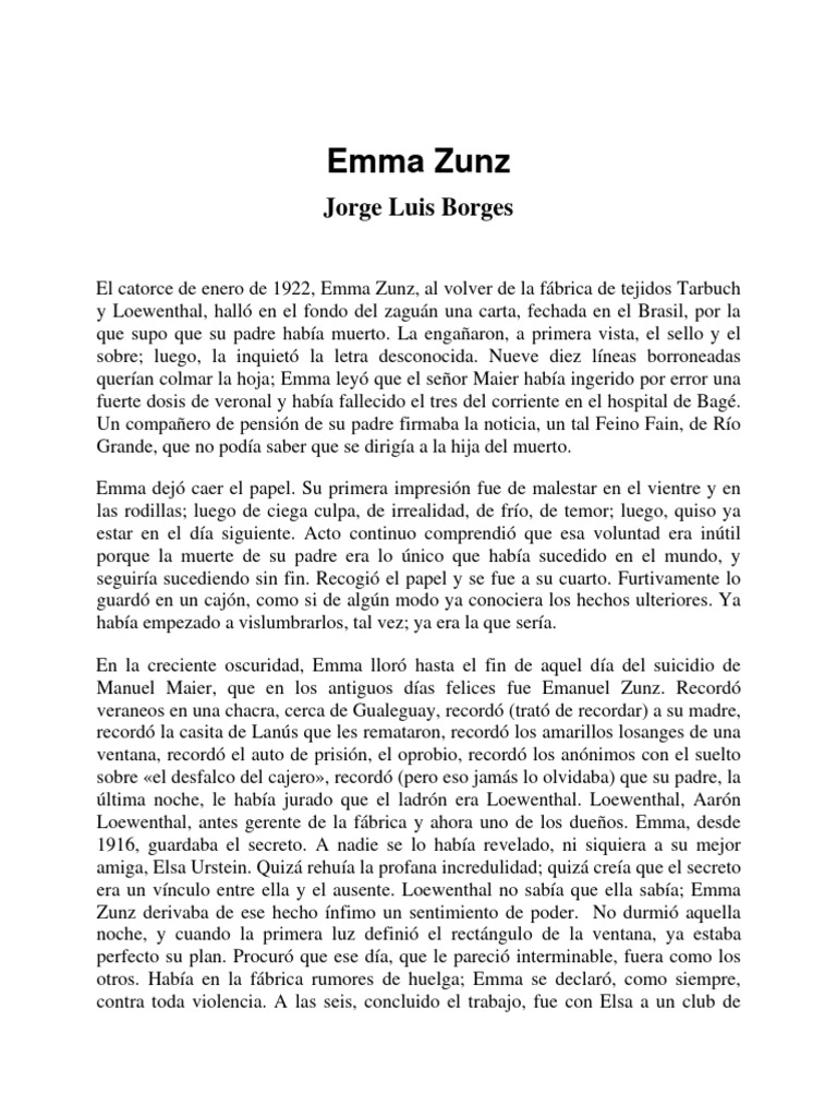 Emma Zunz | PDF
