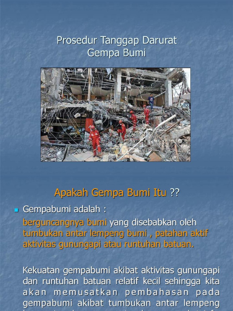 Gempa KLMPK 1 | PDF
