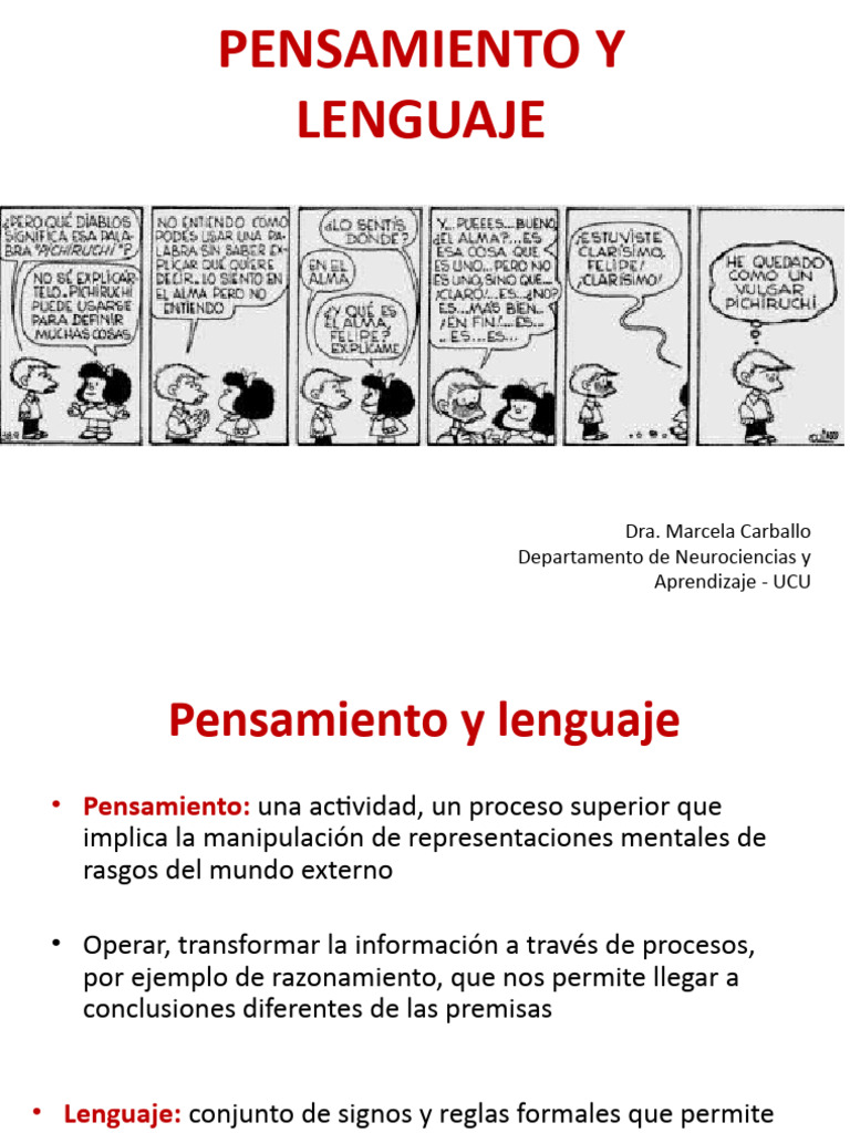 Pensamiento y Lenguaje: Conexiones | PDF | Aquisición de idioma | Pensamiento