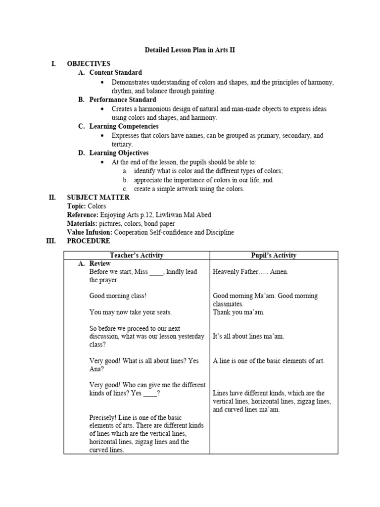 LP in Arts | PDF | Color | Vision