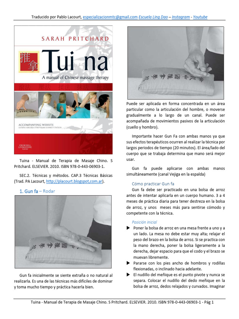 5. Manual Tuina - Técnicas Básicas. | PDF | Masaje | Mano