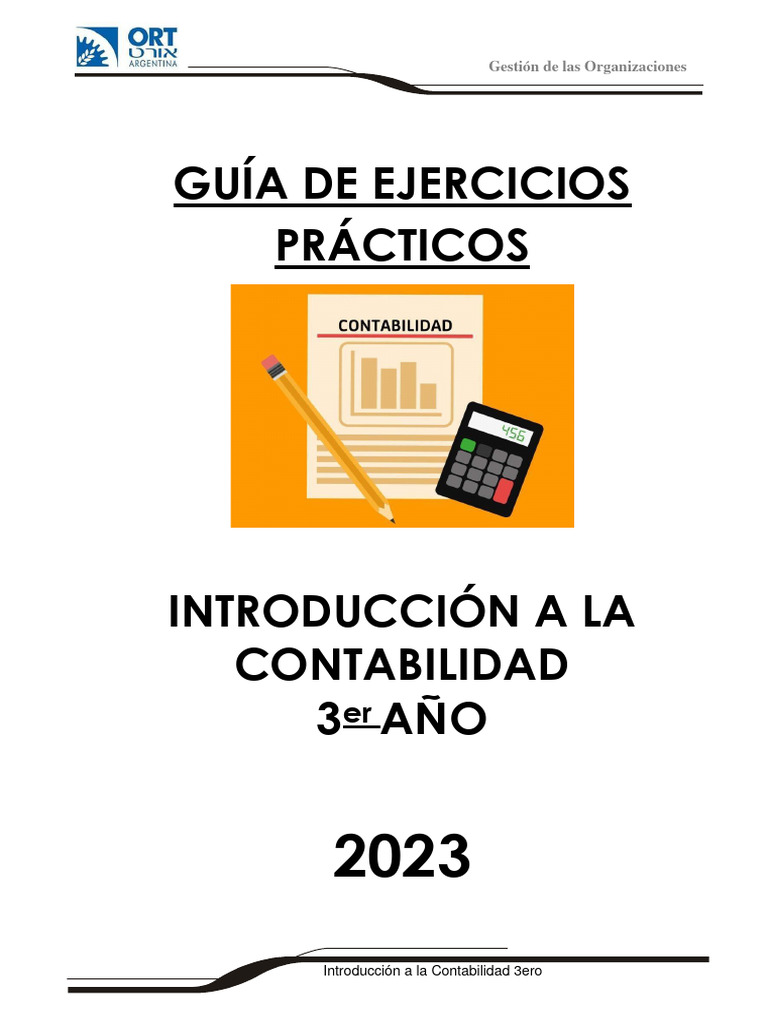 2023 Guia Introducción A La Contabilidad 3ero | PDF | Bancos | Cheque