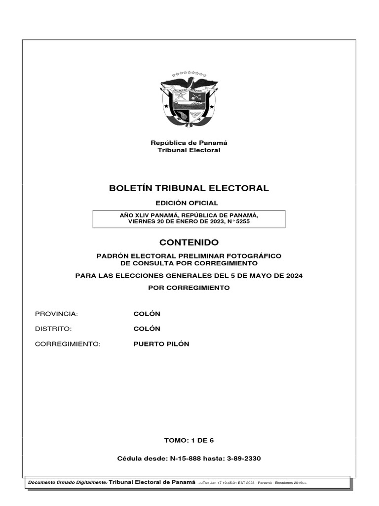 10 Puerto Pilon 01 Signed | PDF