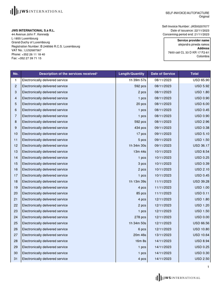 Invoice 2023 11 21 JAS00207077 655e072f223ae6.87420368 | PDF | Taxes ...