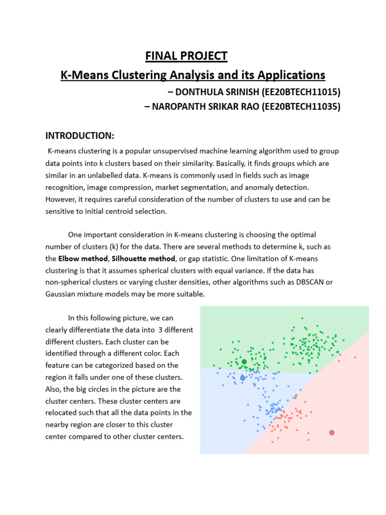 Data Science Analysis Final Project | PDF | Cluster Analysis | Rgb Color Model