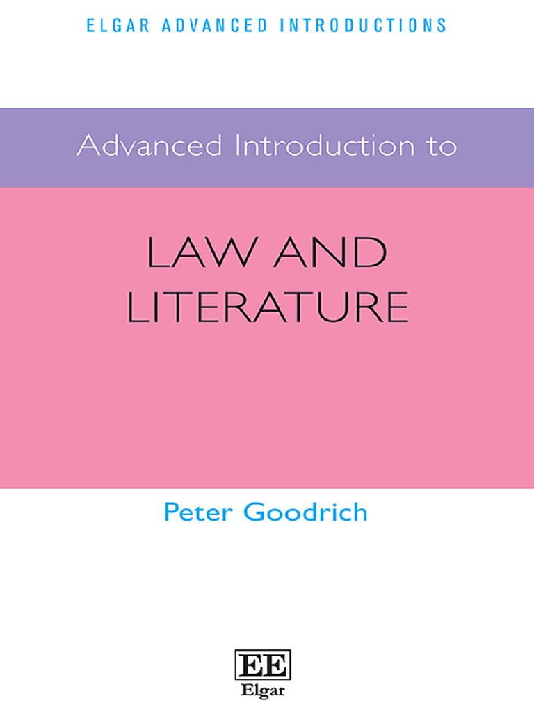 (Elgar Advanced Introductions) Peter Goodrich - Advanced Introduction ...