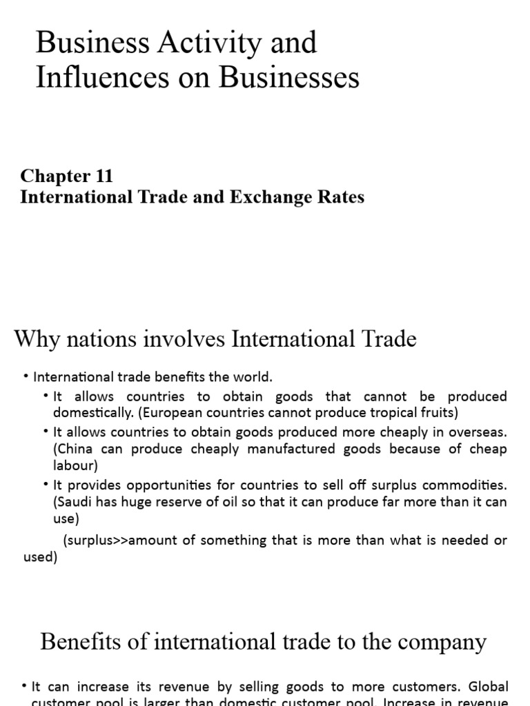 International Trade and Exchange Rates | PDF | Exchange Rate | Currency ...