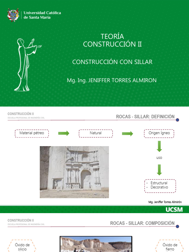 Clase 9 - Construcciones Con Sillar | PDF | Materiales | Química