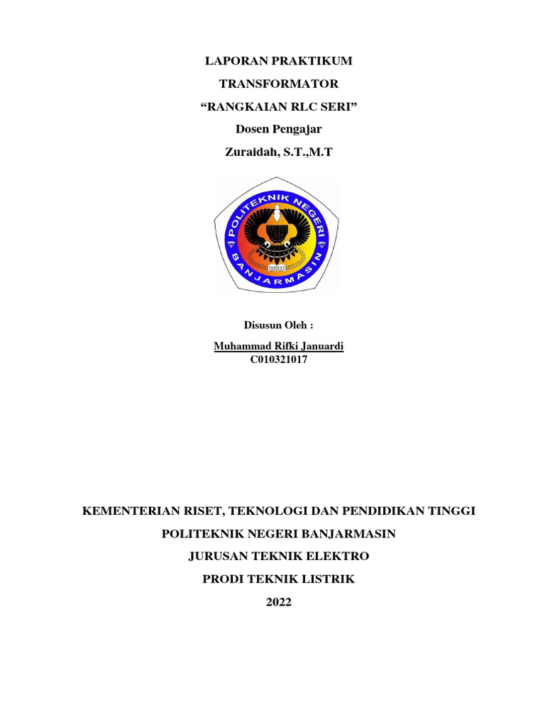 Analisis Rangkaian RLC Seri dan Impedansi | PDF