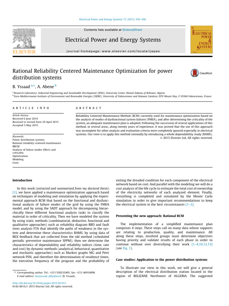 Paper 3 RCM | PDF | Transformer | Reliability Engineering
