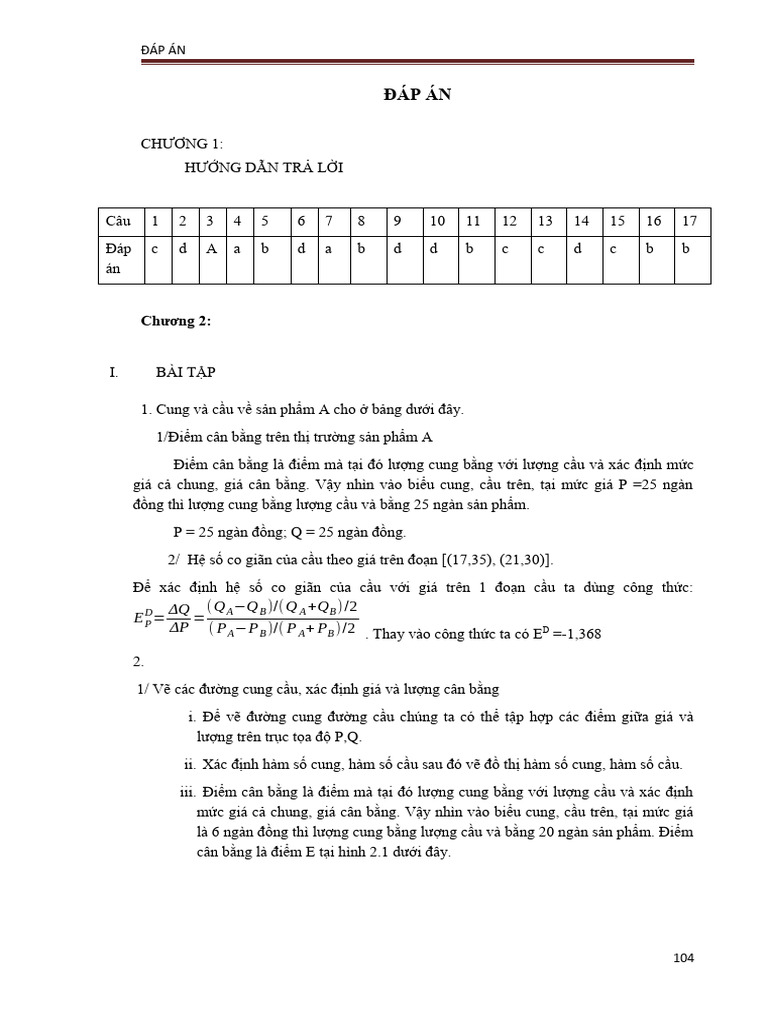 (123doc) Bai Tap Va Dap An Kinh Te Vi Mo | PDF