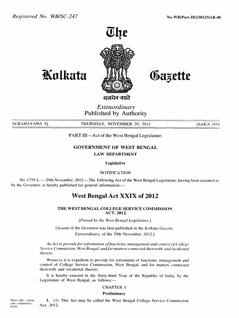 19 WBCSC Act 2012 12 015718 | PDF