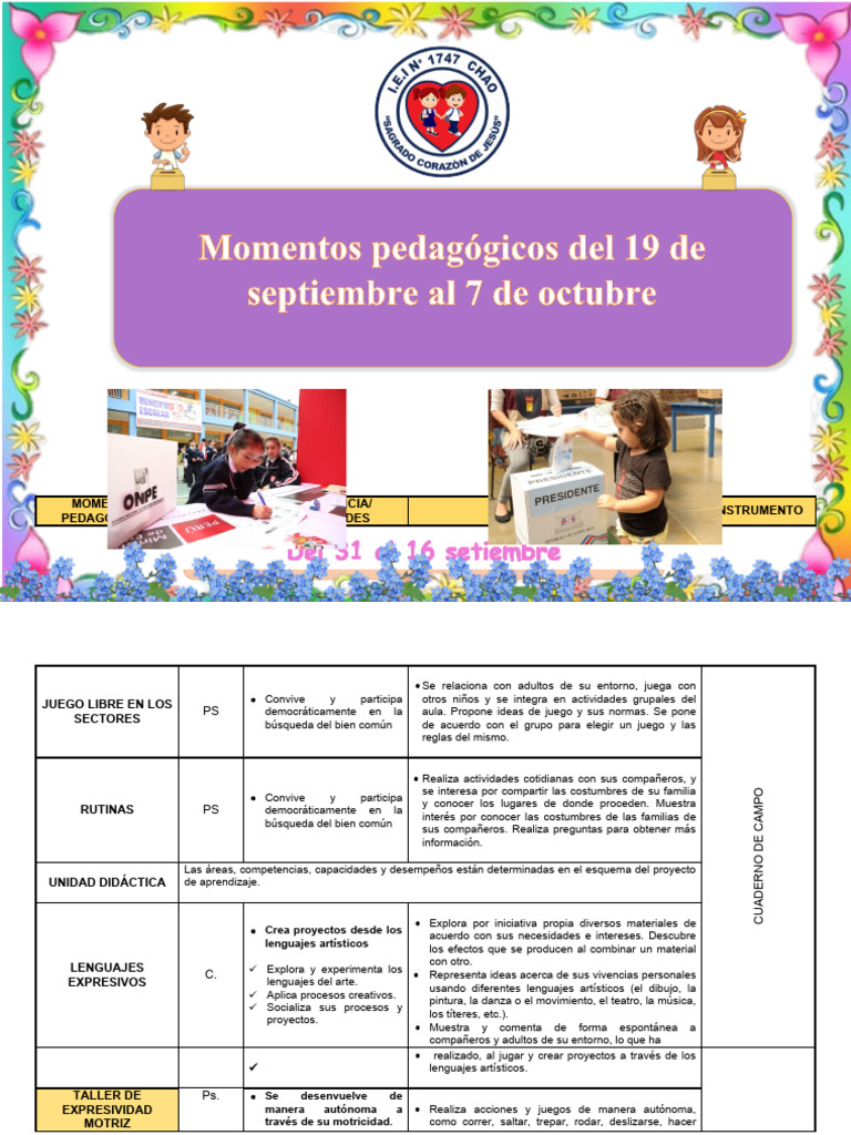 Experiencia de Aprendizaje N 7 - Chaupe-Final | PDF | Aprendizaje | Evaluación