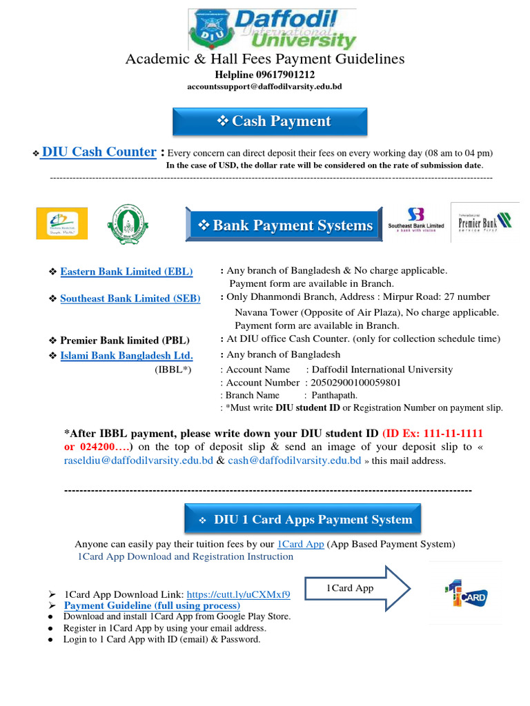 Payment Guidelines | PDF | Payments | Fee
