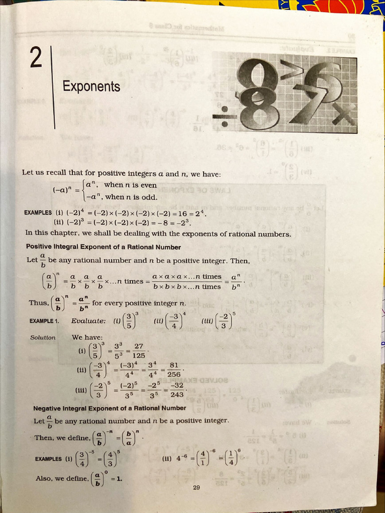 Exponets and Mathematics Sheet Introduction To Indices | PDF