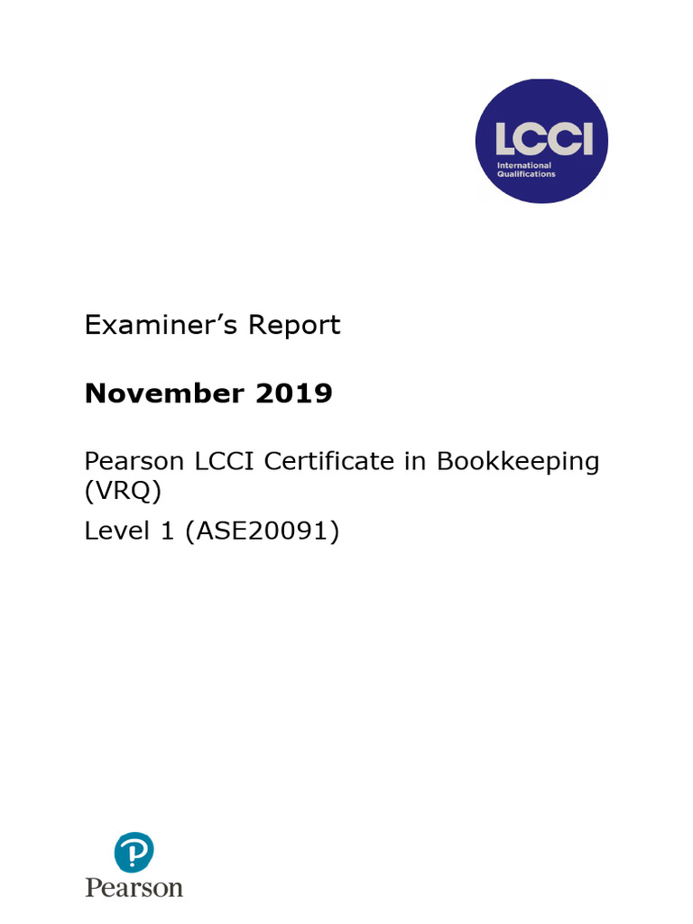 ASE20091 Examiner Report November 2019 | PDF | Expense | Depreciation