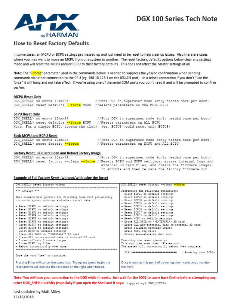 DGX 100 Series Factory Reset Guide | PDF | Booting | Computing
