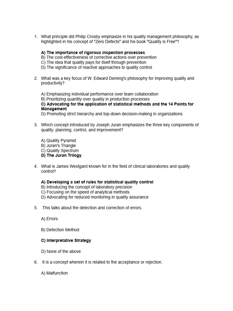 LabMan Questions | PDF | Quality Management | Quality Assurance