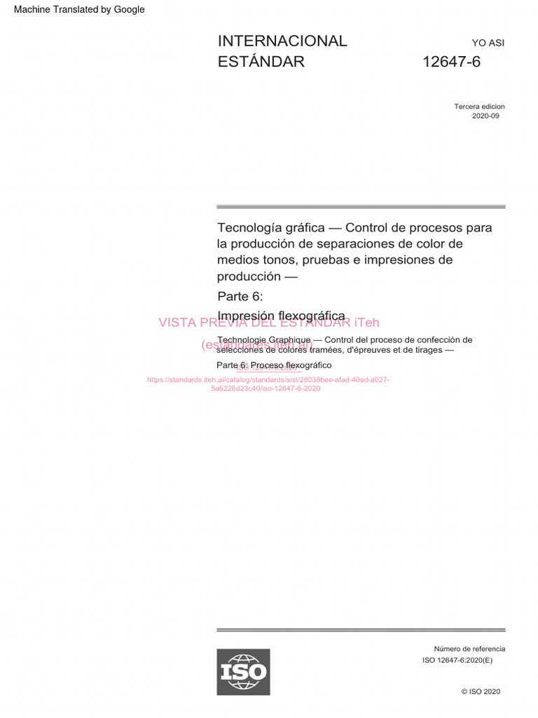 Iso 12647 6 2020 | PDF | Organización internacional para la ...